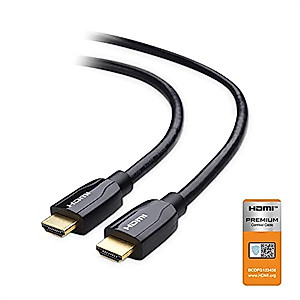 Cable Matters [Premium Certified] HDMI to HDMI Cable 6 ft (Premium HDMI Cable) with 4K HDR Support in Black