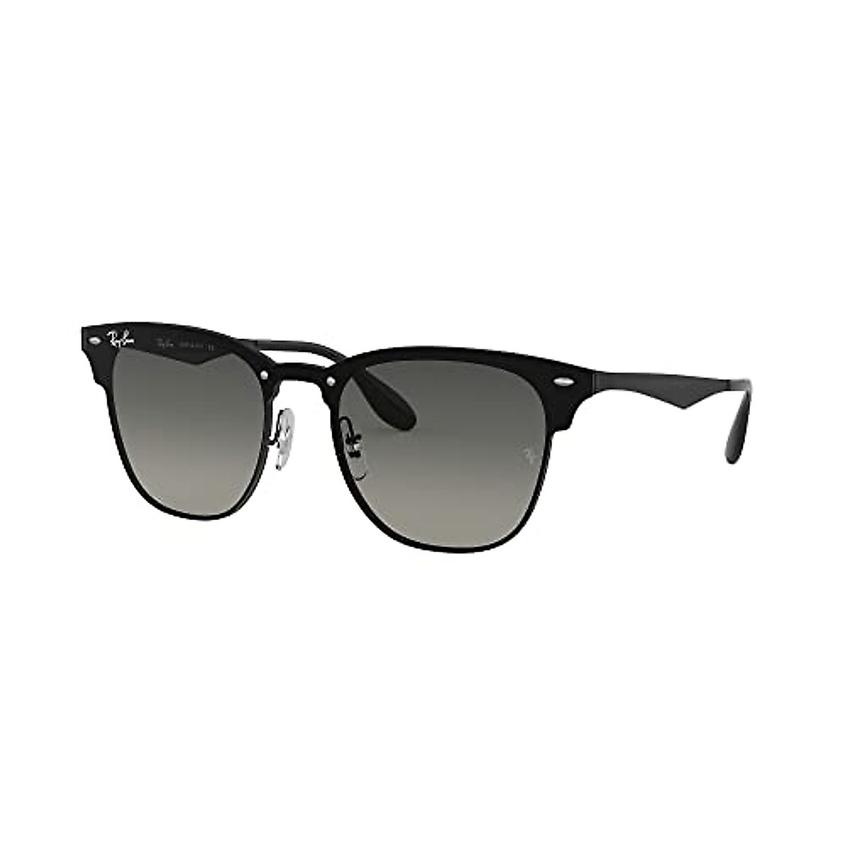 Ray-Ban RB3576N Blaze Clubmaster Square Sunglasses, Demi Gloss Black/Grey Gradient Dark Grey, 47 mm