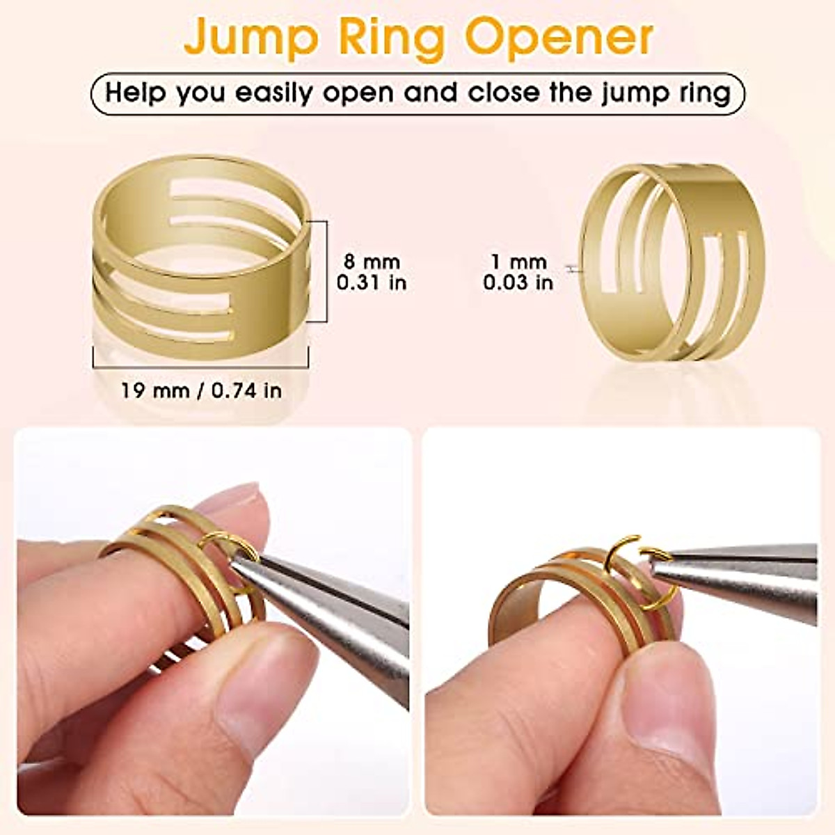 Jump Rings for Jewelry Making, 4600Pcs Silver and Gold Jump Rings with Jump Rings Open/Close Tools for Jewelry Making and Necklace Repair (Assorted Sizes)