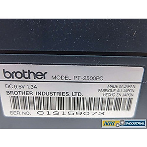 BROTHER PT-2500PC P-TOUCH 9.5V-DC COMPUTER LABEL PRINTER D518265