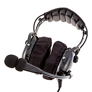 KORE AVIATION 100% Cotton, Washable, Double Knit, Cloth Ear Cover for Aviation, Racing, Gaming, Hunting, Safety Style Headsets (Sold in Pairs)