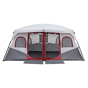 Outvita 8/10 Person Camping Tent, Large 2 Room Family Tent with Weatherproof Cabin Shelter with Rainfly & Carry Bag for Backpacking Hiking Car Traveling-13'x10'x6.5'…