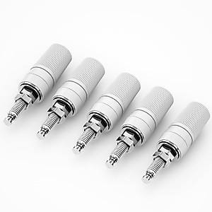 Goupchn High Current 5mm Banana Female Socket Binding Post Terminal Connector Adapter 10PCS for Amplifier Speaker