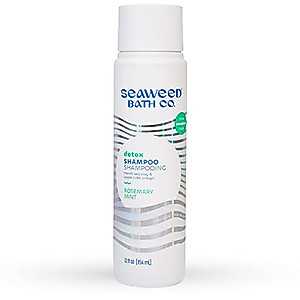 Seaweed Bath Co. Detox Shampoo, Rosemary Mint Scent, 12 Ounce, Sustainably Harvested Seaweed, French Sea Clay, Apple Cider Vinegar, For All Hair Types