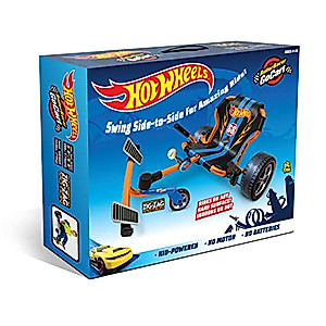 Hot Wheels Roller Racer Go Kart, Kid Powered! No Motor! No Batteries!, Rides on Any Hard Surface Indoors or Outdoors
