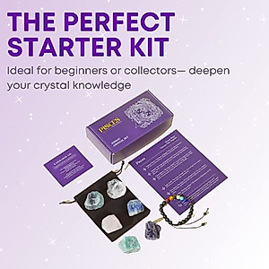 KARMABOX Pisces Gifts for Women - Pisces Crystal Healing Stone Gift Set - 12 Zodiac Signs - Zodiac Gifts - Astrology Gifts for Women - Horoscope Gifts - Birthday Gifts for Women