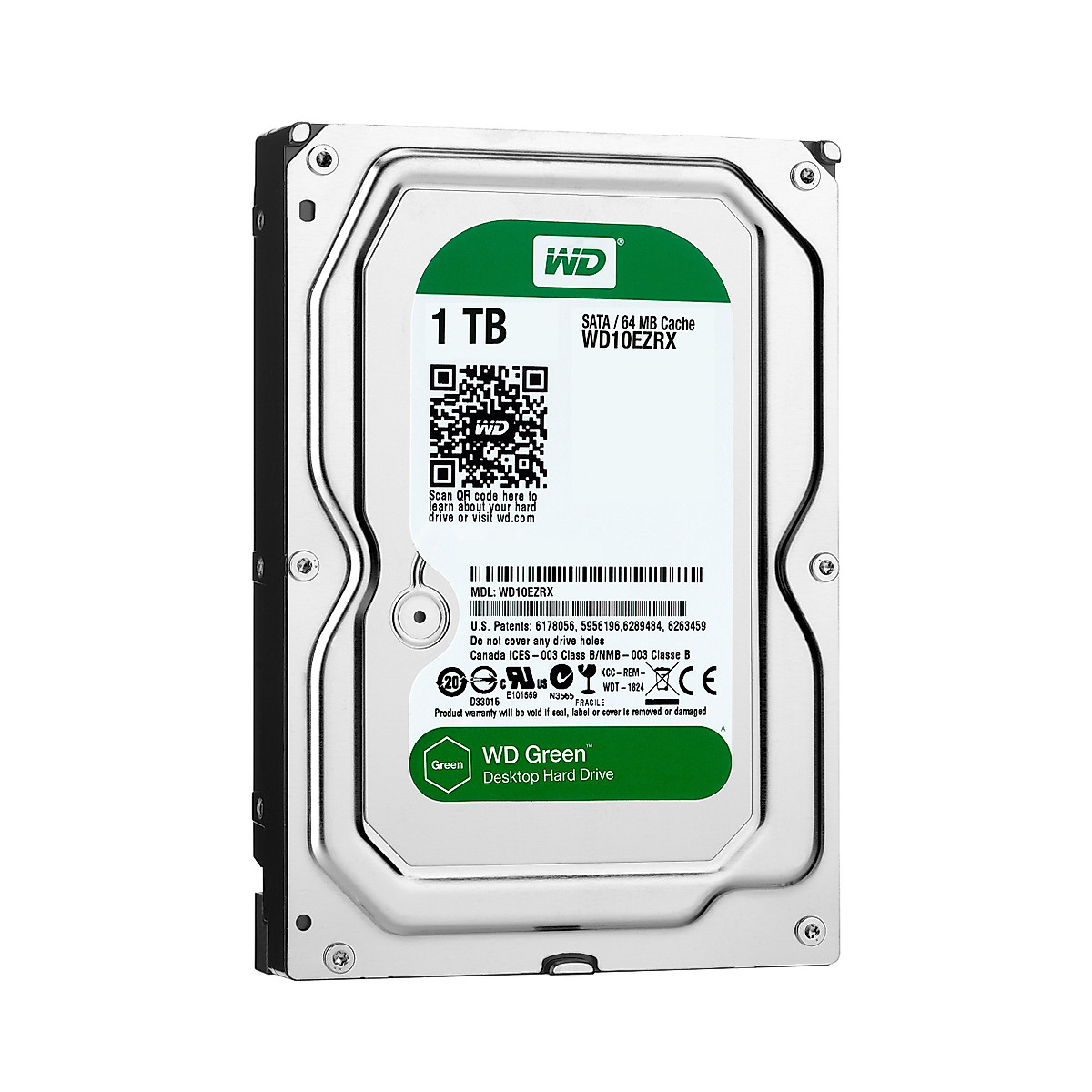 Western Digital Caviar Green 1TB 3.5" 1000GB Serial ATA III Hard Drives (3.5", 1000GB, 7200 RPM)