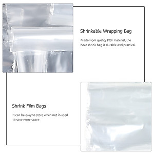 200pcs Shrink Film Packaging Bag Packing Bag Pof Heat Shrink Bag Packaging Film Sealer Bags Shrinkable Wrapping Bag Household Heat Shrink Bag