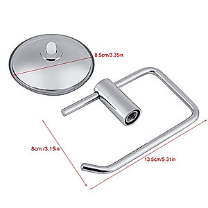 Toilet Roll Paper Holder Holder Rod Shelf Suction Cup Paper Towel Holder Rack Holder Bar Roll Paper Holder Suction Cup Roll Towel Racks