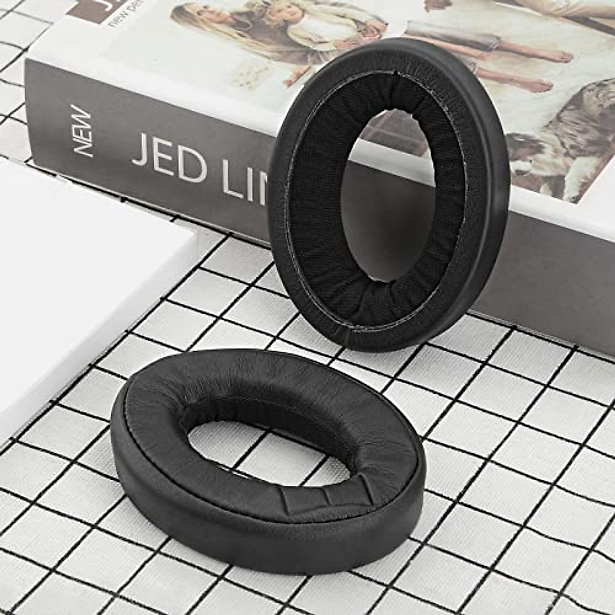 Geekria QuickFit Replacement Ear Pads for Parrot Zik, ZIk 1.0 Wireless Headphones Ear Cushions, Headset Earpads, Ear Cups Cover Repair Parts (Black)