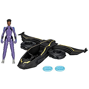Spider-Man Marvel Studios' Black Panther Wakanda Forever Vibranium Blast Sunbird with 6-Inch Shuri Action Figure, Toy for Kids Ages 4 and Up