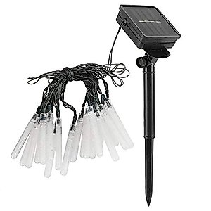 Pinsofy Outdoor Solar Lights String, Constant Light and Flashing Effect Solar String Lights Outdoor for Garden for Home Decoration for Wedding Party(Blue)
