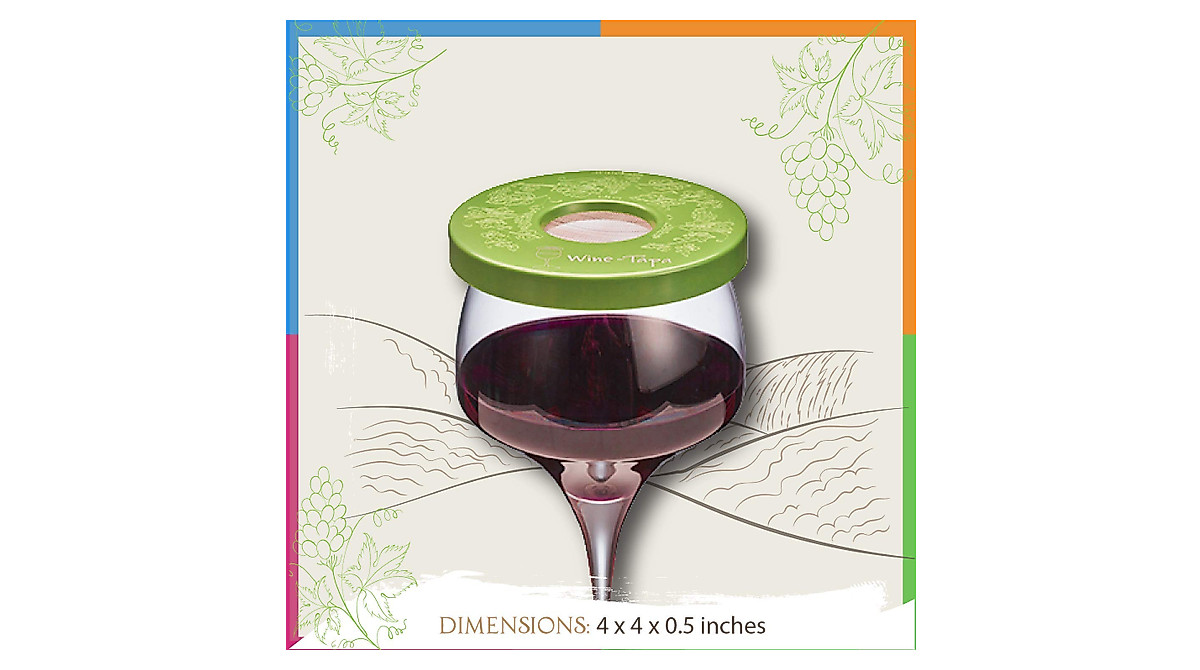 Wine Tapa Drinking Glass Covers - Keep Drinks Safe & Bugs Out