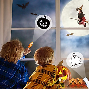 40 PCS Halloween Party Favors Finger Lights: Glow in the Dark Light Up Halloween Toys Bulk for Kids Halloween Goodies Bags Fillers Halloween Gifts Classroom Prizes Party Decorations Trick or Treat