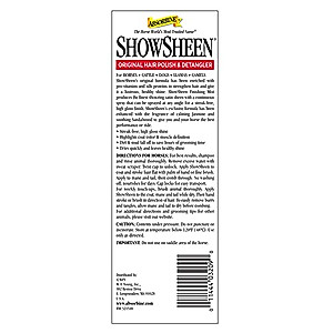 Absorbine ShowSheen Finishing Mist, Streak-Free Shine for Horses, Dogs, Livestock, 15oz