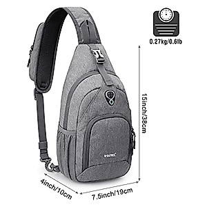 G4Free RFID Sling Bag Crossbody Backpack Small Chest Shoulder Bag Hiking Outdoor