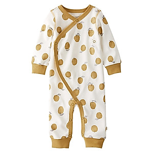 little planet by carter's unisex-baby Organic Cotton Wrap Sleep & Play, Golden Orchard, 3 Months