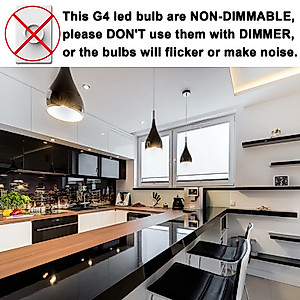 TAIYALOO G4 LED Bulb T3 JC Bi-Pin Base Light Bulbs 3W AC/DC 12V 20W-30W T3 Halogen Bulb Replacement for Under Cabinet Puck Light,Chandeliers,Landscape Lighting,Warm White 3000K,10 Pack