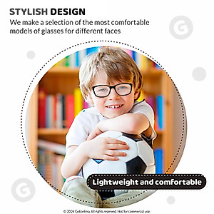 Toddler Flexible Frame Glasses - 1-3 Years Unbreakable Eyeglasses for Kids - Kids Flexible Glasses - Rbg Glasses for Kids Prescription Glasses Flexible - Toddler Eyeglass Frames 44-15-120 Black