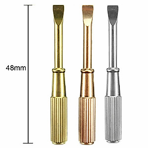 Screwdriver Titanium Steel Mini Screw Driver For Love Bracelet Bracelet Repair Screwdriver Tools (gold)