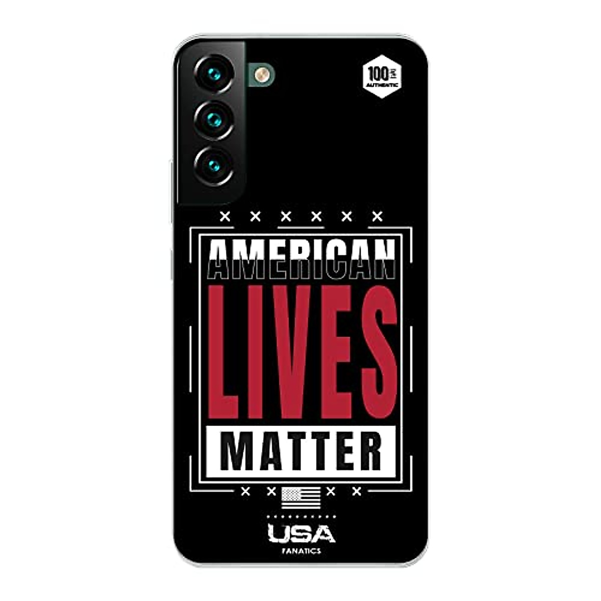 Phone Case American Lives Matter USA Patriot Design Silicone Transparent - Compatible iPhone and Samsung (Samsung Galaxy A04)