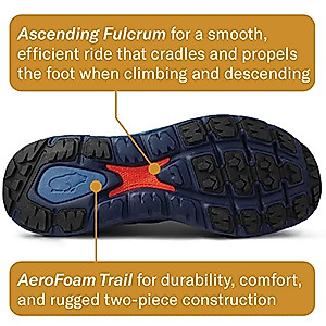 Karhu Men's Ikoni Trail Water Resistant Trail Running Shoe, Set Sail/Harvest Pumpkin, 8.5