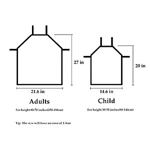 EILRAMIR Child and Adult Aprons for the Christmas Party, Toddler Painting, Cooking Aprons 2 Pack (Color : 09, Size : S(Kids) 2pack)