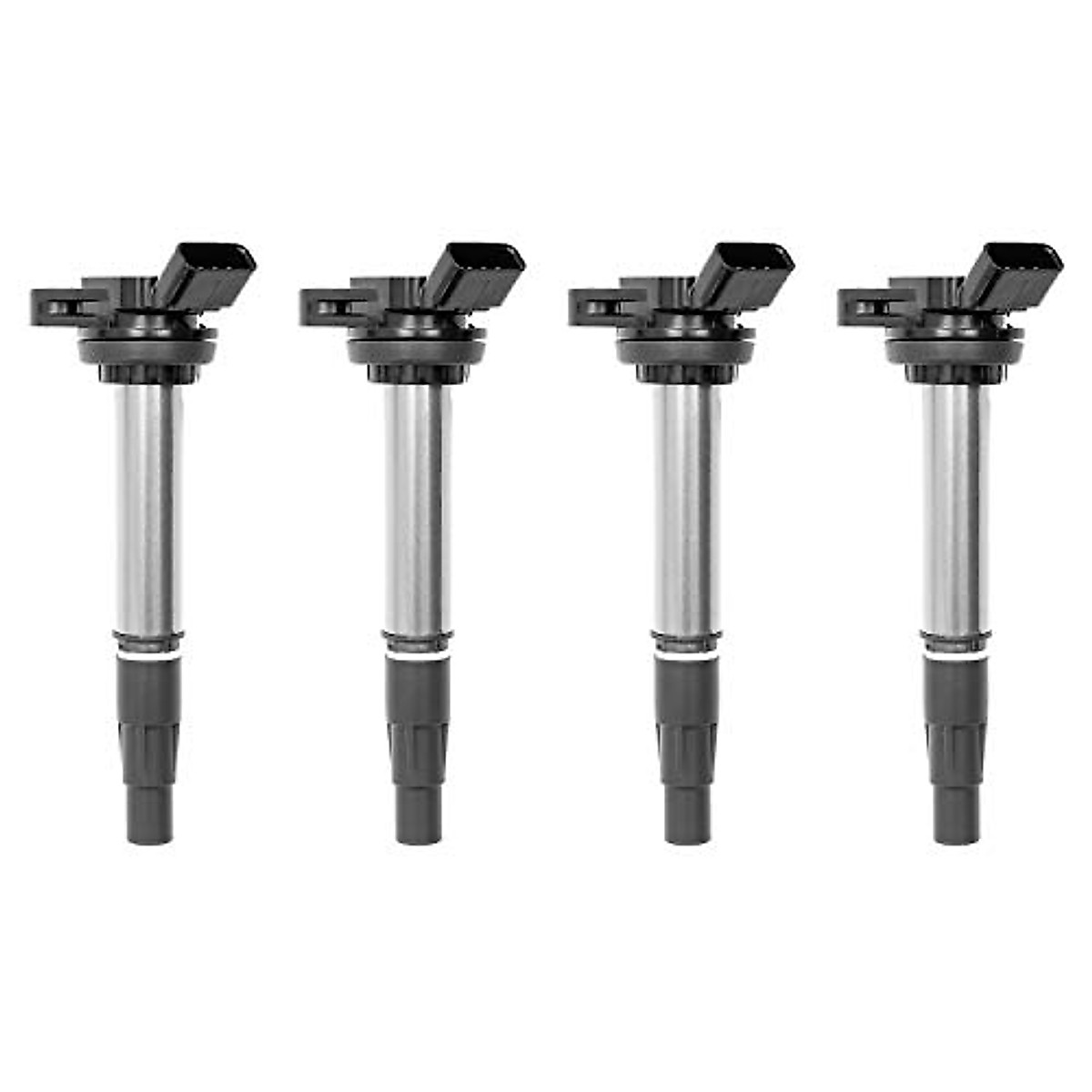 Ignition Coil Pack Set of 4 Compatible with Toyota Corolla| Matrix| Prius| Scion IM| Scion XD| Lexus CT200H| Pontiac Vibe & More Replaces# UF-596, UF-619, 90919-02252, 90919-02258