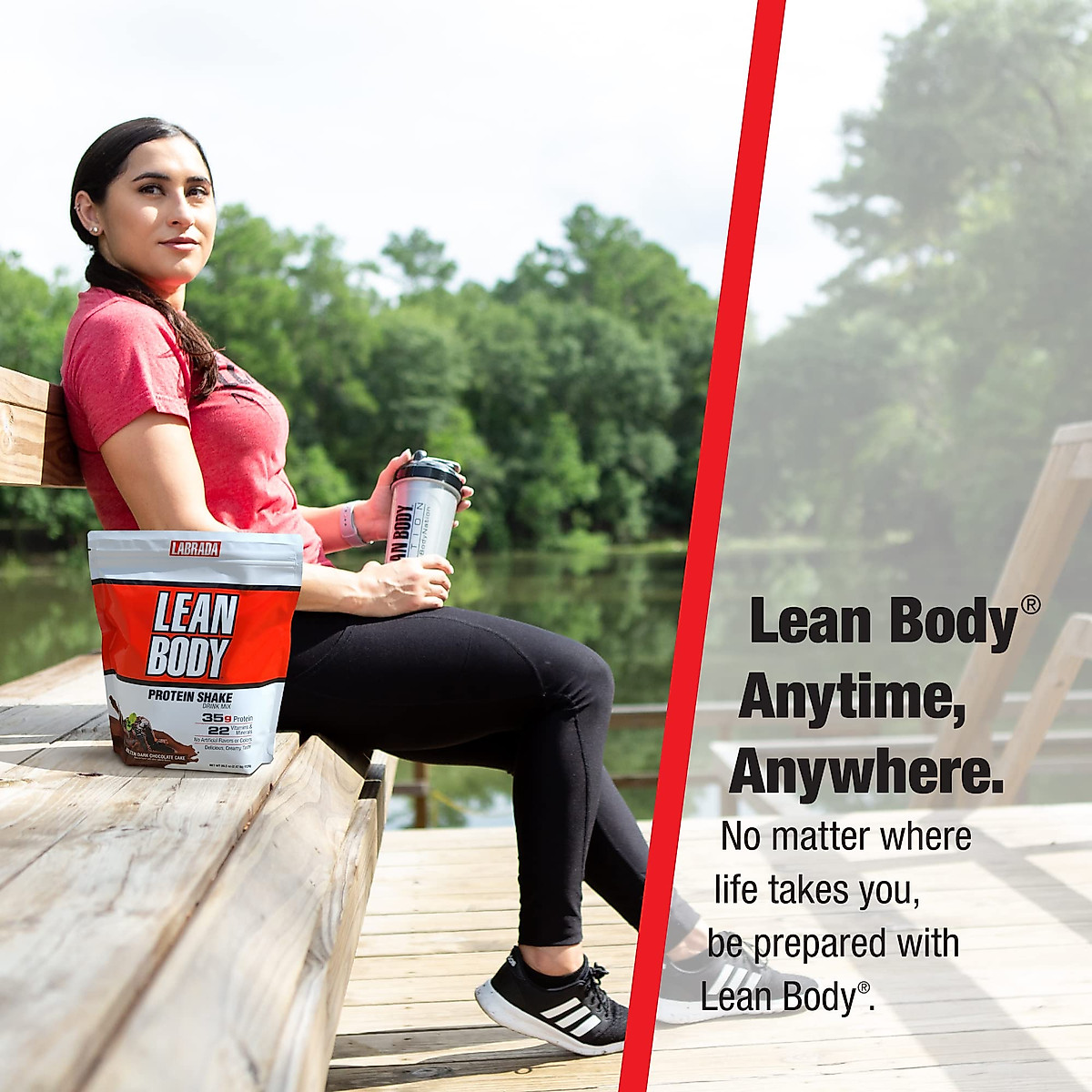 LABRADA Nutrition – Lean Body High Protein Meal Replacement Shake, Whey Protein Powder for Weight Loss and Muscle Growth, Chocolate Peanut Butter, 2.47LB Tub Packaging May Vary