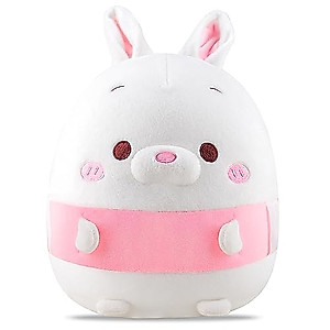 SNOWOLF Cute Rabbit Plush Pillow Stuffed Animals Toys, 13" Kawaii Plush Doll Rabbit Hugging Pillow Super Soft Cartoon Throw Pillow for Girls & Boys Brithday Gift