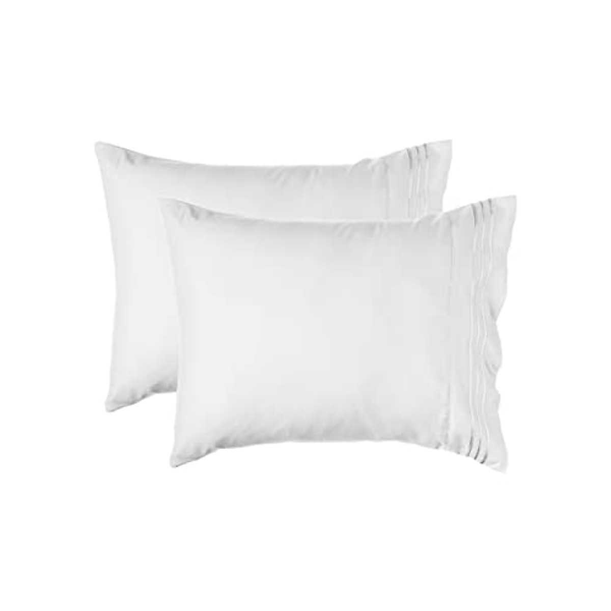 Elegant Comfort 4-Piece Queen- Smart Sheet Set! Luxury Soft 1500 Thread Count Egyptian Quality Wrinkle and Fade Resistant with Side Storage Pockets on Fitted Sheet, Queen, White