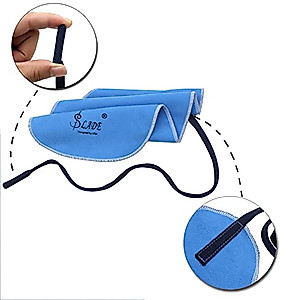 Lerodite Cleaning Cloth Swab for Inside Tube Suitable for Clarinet Piccolo Flute Sax Saxophone (Blue)