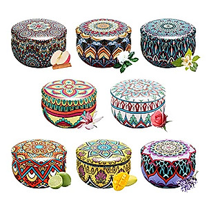 Weimingte 8 Pack Aromatherapy Candle Sets, Natural Soy Candle, 2.5oz, Stress Relief Candles for Home Scented, Home Decoration Candle for Valentine's Day, Holiday and Party, Christmas