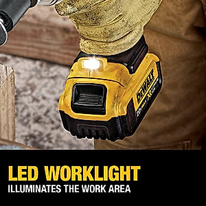 DEWALT 20V MAX* Impact Wrench, High Torque, Hog Ring Anvil, 1/2-Inch (DCF889HM2)