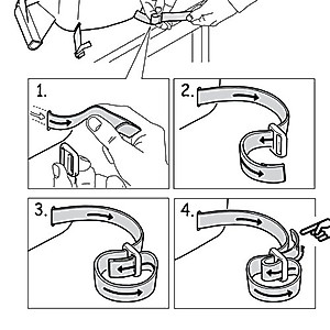 ZARPMA High Chair Straps, 3 Point Harness Straps Belt for Child Kid Chair Strap for IKEA Antilop High Chair (Black)