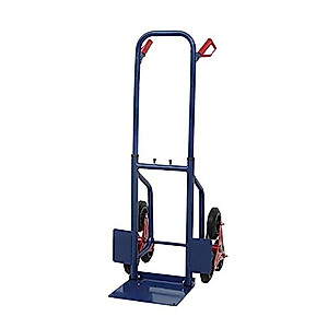 Appliance Hand Truck Warehouse Appliance Cart 440lbs Heavy Duty Stair Climbing Moving Dolly Hand Truck Portable Climbing Cart Blue & Red