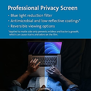 Kensington MagPro™ Magnetic Laptop Privacy Screen 14 inch Compatible with HP Elitebook Dell Xps Lenovo Thinkpad X1 T14, Removable 16:9 Laptop Privacy Filter, Anti-Glare, Blue Ray Reduction(K58352WW)