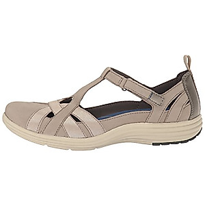 Aravon Women's Beaumont Fisherman Sandal, Stone, 7.5 Narrow