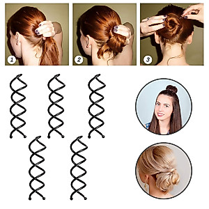 Winkeyes Hair Styling Set - DIY Hair Braiding Tool Kit with Hair Modelling Accessories for Simple and Fast Spiral Braids