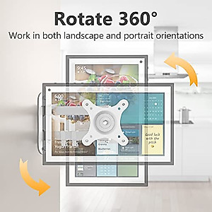 Laivli Wall Mount for Echo Show 15, and Monitors 13"-27", with 15 Inch Extension Arm, Full Motion Adjustable - Easy to Rotate, Swivel, Tilt and Fold, Metal Echo Show 15 Wall Mounting Bracket