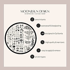 Realistic Temporary Tattoo | 250 Mix & Match Minimalistic set | fake tattoos | temporary tattoos for women Men | temporary tattoos adult | Waterproof and Long Lasting