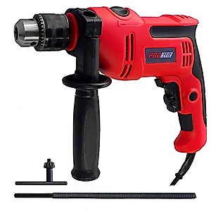 PROMAKER 5 AMP Hammer Drill, 1/2-inch, Corded Hammer Drill, Variable speed 0-3000 RPM, option to choose Drill and Hammer. PRO-TP550