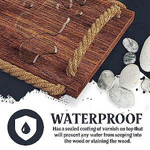 Unique America Wood Stand & Small Wooden Pedestal Stand, Wood Risers for Decor, Wooden Riser,Wood Risers for Display, Wooden Stand, Wood Pedestal Stand, Footed Tray, Soap Stand,Rectangle Wood Riser