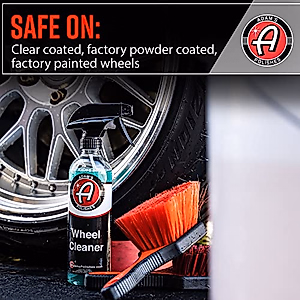 Adam's Polishes Wheel Cleaner 16oz - Tough Wheel Cleaning Spray for Car Wash Detailing | Rim Cleaner & Brake Dust Remover | Safe On Chrome Clear Coated & Plasti Dipped Wheels | Use w/Wheel Brush