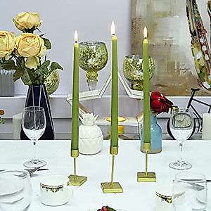 12 Inch Sage Green Taper Candles