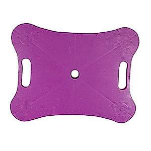 Educational Manual Plastic Scooter Board with Safety Handles | 16" x 12" inches | Perfect for Kids, Teens, Adults | PE, Gym Class, Daycare, Preschool Development, Games (Purple)