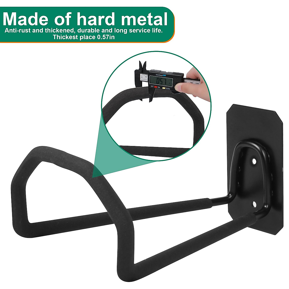 PeoMev 2pcs Heavy Duty Hose Hanger Wall Mount Water Hose Holders for Outside, Sturdy Hose Stand for Garden Hose Storage and Extension Cords (2pcs)