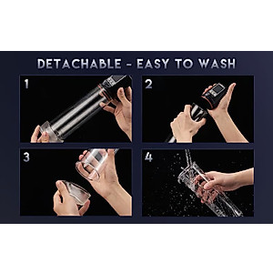 Portable Men's Vacuum Pump Enlargement Pump Male Enhancement Growth Pump Suitable for Underwear to Stimulate Pleasure Masturbation and Increase Strength Training Gift S28