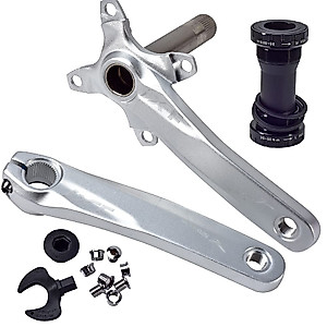 Crank | Mountain Bike Left and Right Cranks (Silver)