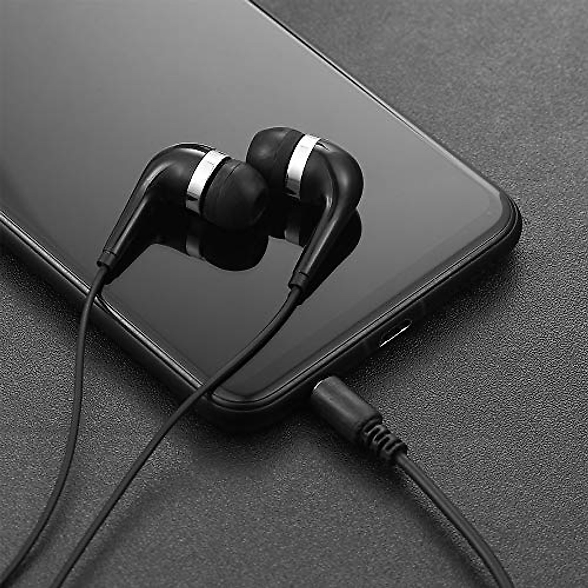 Hongzan 100 Pack Classroom Earbuds Bulk for School Kids Children, Wholesale Durable Earphones Class Set Headphones for Students (Black)